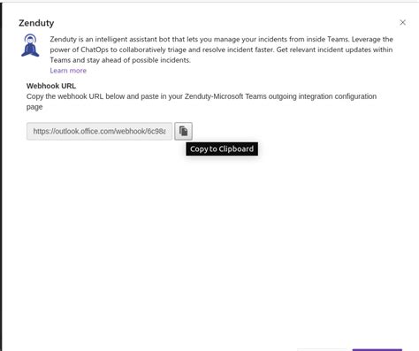 microsoft teams integration zenduty docs