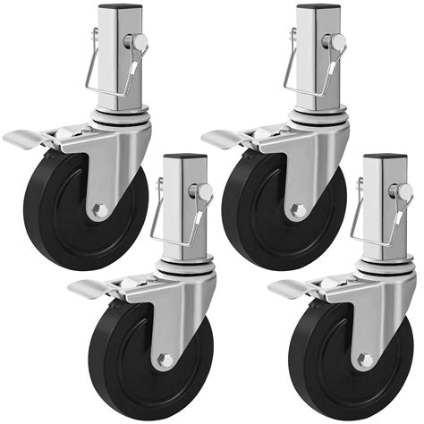 Buy 5 Inches Scaffolding Wheels Set Of 4 Baker Scaffold Wheels With Dual Locking Brakes 1 1 4