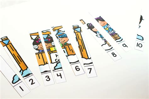 Counting Line Up Puzzles Winter Theme Life Over Cs Club