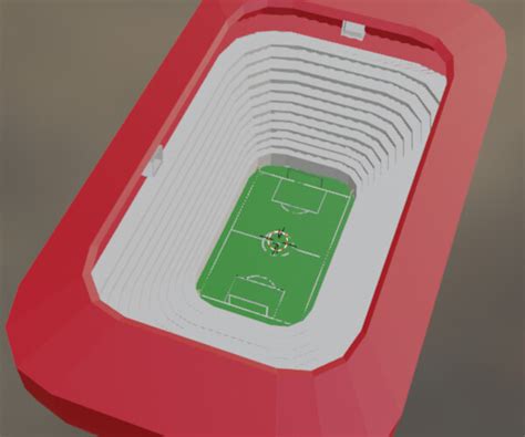 Artstation Low Poly Old Roblox Stadium Game Assets