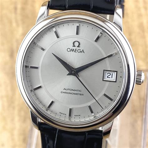 【目立った傷や汚れなし】【1円〜】omega オメガ 腕時計 メンズ At 自動巻 De Vile デビル プレステージ シルバー文字盤