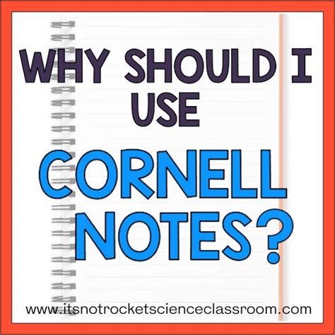 How To Use Cornell Notes In High School Science Its Not Rocket