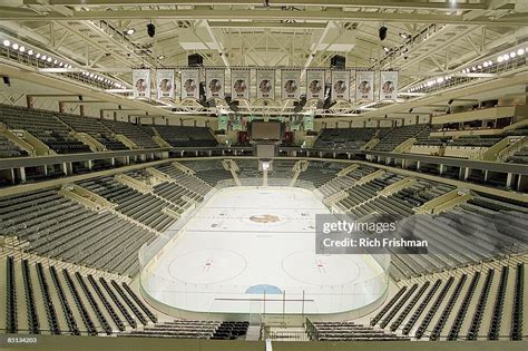 Ralph Engelstad Arena Seating The Banners Hanging In The Arena