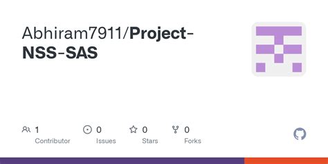 GitHub Abhiram Project NSS SAS