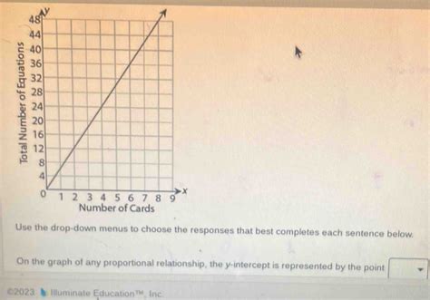 Use The Drop Down Menus To Choose The Responses That Best Completes Each Sentence Below Math