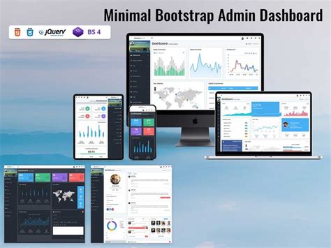 Minimal Responsive Bootstrap 4 Admin Dashboard And Webapp Templates