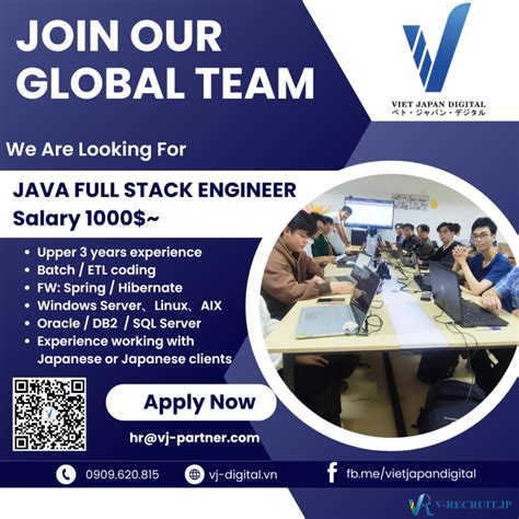 tuyển dụng kỹ sư phần mềm fullstack java viet japan partner