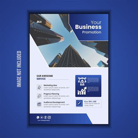 전문적인 비즈니스 플라이어 템플릿과 포스터 디자인 프리미엄 벡터