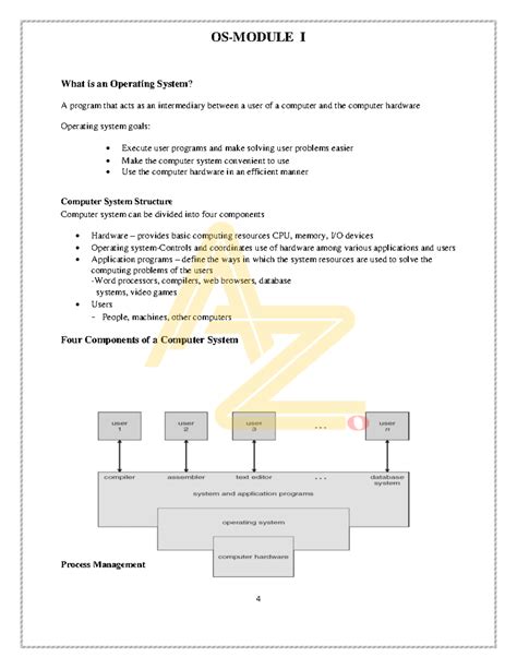 Os Mod1az Documents Notes For Bcs303 Module 1 Notes Os Module I