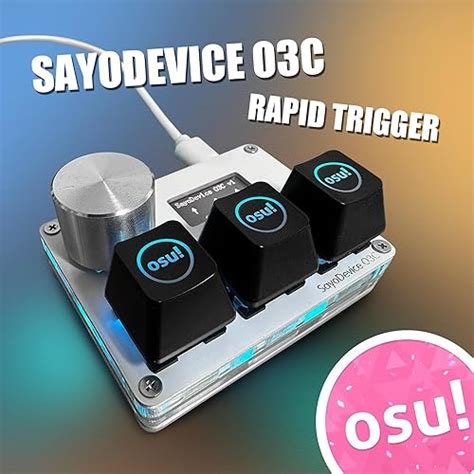Snapklik Com BTXETUEL SayoDevice O3C OSU Keyboard Rapid Trigger Hall Switches Magnetic Linear