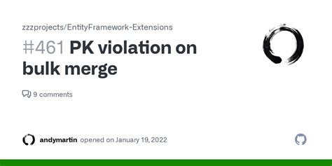 pk violation on bulk merge · issue 461 · zzzprojects entityframework