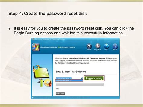 Isunshare Windows 10 Password Genius To Reset Windows 10 Login Password Pptx Operating