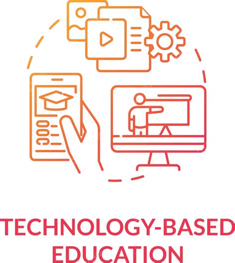 technology based education concept icon tuition learning notion vector tuition learning