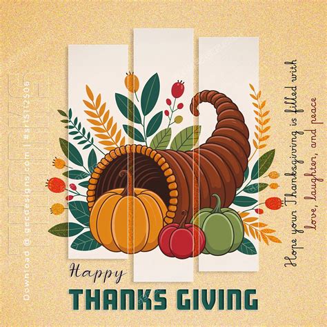 Beautiful Happy Thanksgiving Image Featuring Glossy Black And Orange