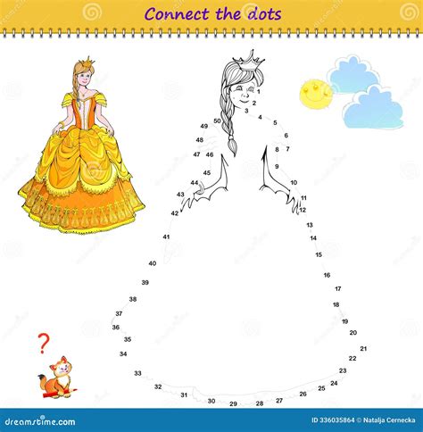 Connect The Dots From 1 To 50 And Draw The Princess Trace The Line
