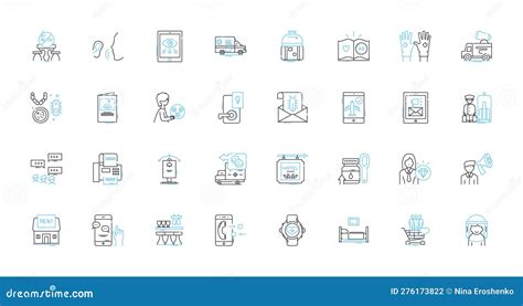 Support Desk Linear Icons Set Assistance Help Service Response Accessibility Solutions