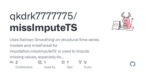 Github Qkdrk7777775missimputets Uses Kalman Smoothing On Structural