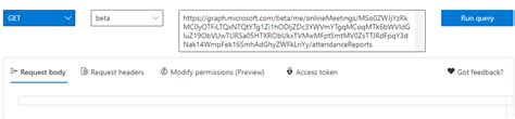 Microsoft Teams Ms Graph Beta Api Onlinemeetings Attendancereports Not Working Stack Overflow
