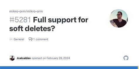 Full Support For Soft Deletes Mikro Orm Mikro Orm Discussion 5281
