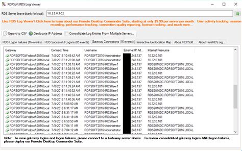 track rdp hack attacks with rds log viewer 2 0 rdpsoft