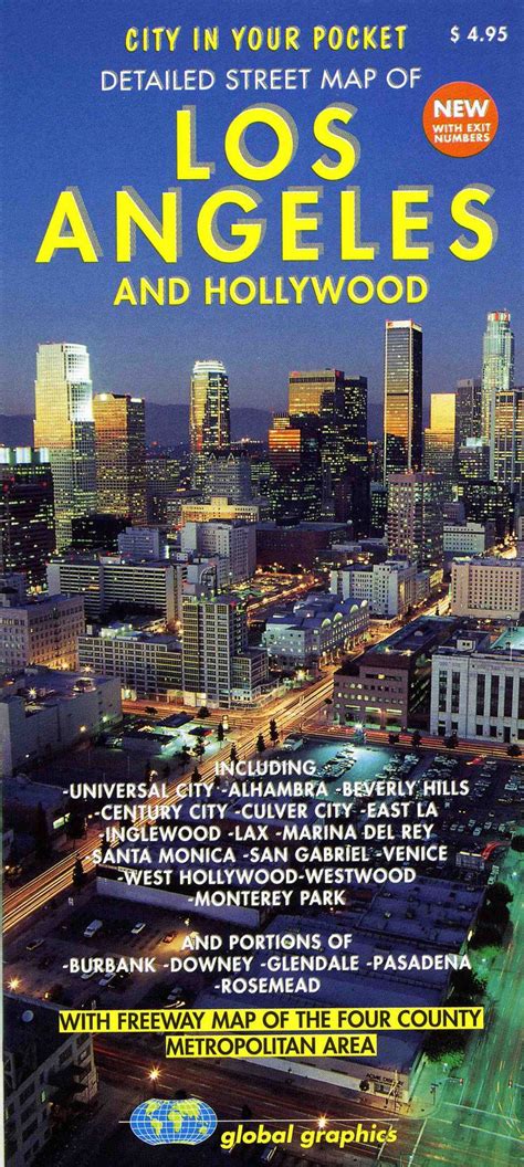 Los Angeles Hollywood California Street Map Gm Johnson Maps Los