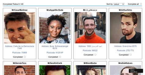 Frontend Engineering Assignment Codesandbox