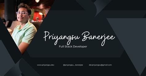 Priyangsu Banerjee Full Stack Developer