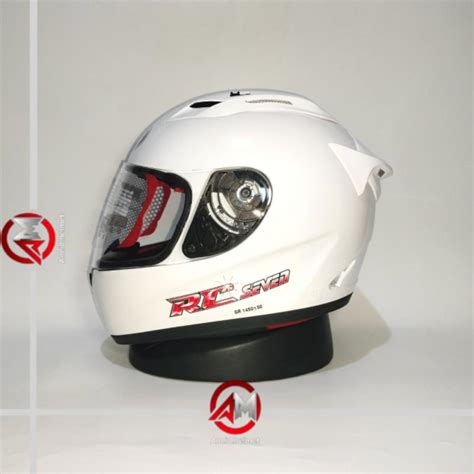 Jual Helm Kyt Rc Seven Solid White Putih Rc 7 Rc 7 Seven Helm Full Face Shopee Indonesia
