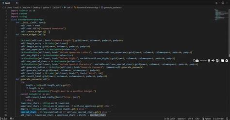 Kishore R On Linkedin Pythonprogramming Codsoft Internship Passwordgenerator Cryptography