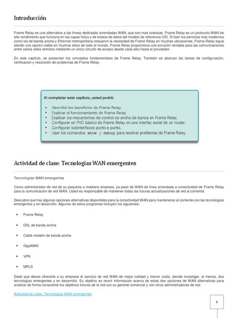 frame relay 2 apuntes pdf red de área amplia enrutador computación