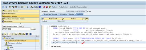 Alv With Column Color Sapcodes