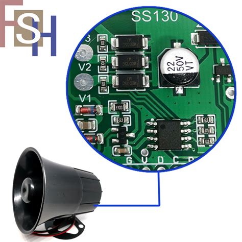 12V24V语音模块多路放音定制语音播放模块SS130M1 硕方宏电子科技