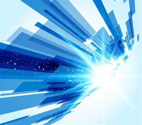 Fond d écran abstrait bleu avec étoiles et lignes