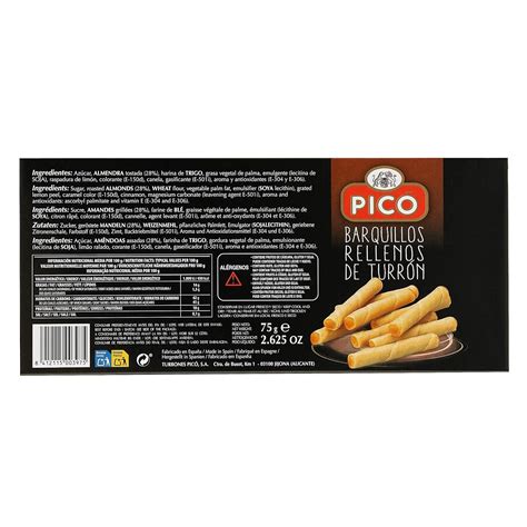 Pico Barquillos Delicious Wafer Rolls Filled With Turron Buy Internationally Buy Now With