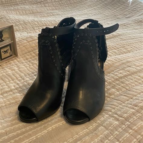 Michael Michael Kors Shoes Michael Michael Kors Black Peep Toed Booties Black Poshmark