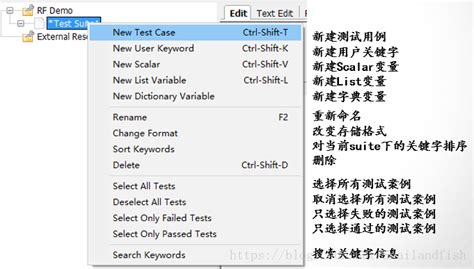 Robot Framework自动化测试教程 通过ride创建工程、测试套、测试用例、测试资源、变量文件，引入测试库snail哥的博客