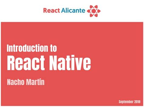 Introduction To React Native Workshop Ppt