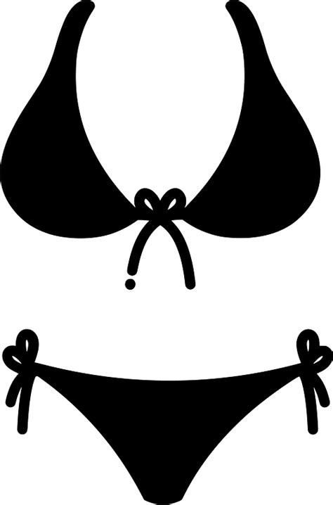Girl Swimsuit Free Vector Silhouettes On