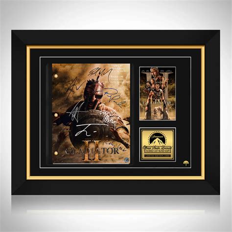 Gladiator 2 Script Limited Signature Edition Custom Frame Rare T