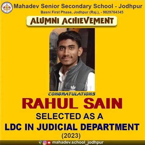 Manvendra Singh Rathore On Linkedin 🎙️ Alumni Achievement Anoucement🎉 Congratulations Rahul