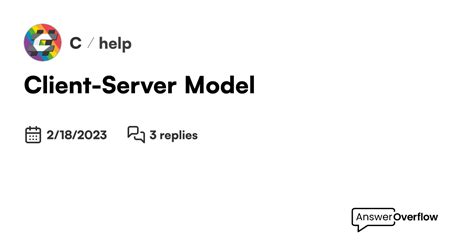 Client Server Model C