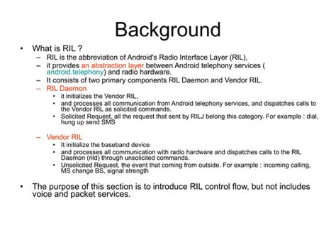android radio layer interface