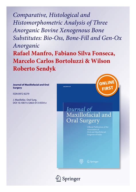 Pdf Comparative Histological Histomorphometric Analysis Of Three