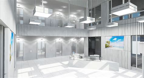 사무실 인테리어 리셉션 4 3d 모델 199 Max Free3d