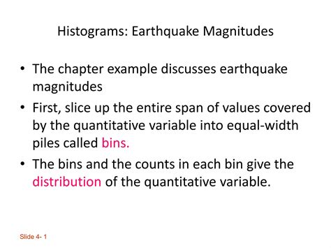 Histograms And Stem Plots Pptx Geology Science