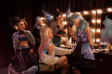 League Of Legends Kda Band Ahri Digital Art Game Characters Kudos Productions 4k Hd Wallpaper