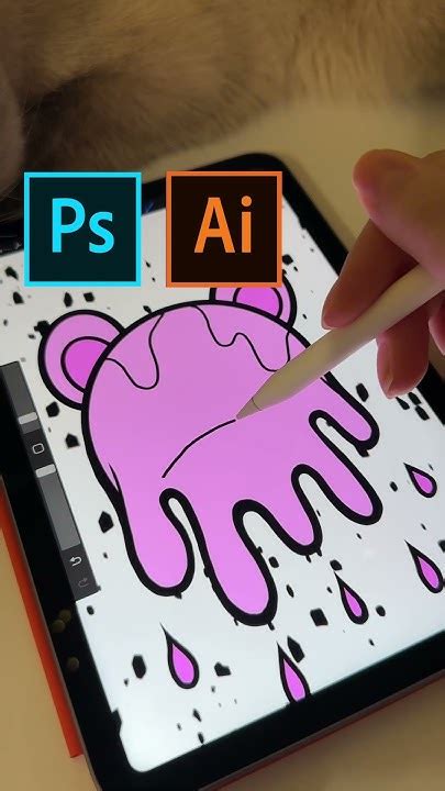 Рисую на айпаде🧸 мишка Youtube