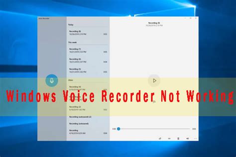 Top Methods To Fix Windows Voice Recorder Not Working