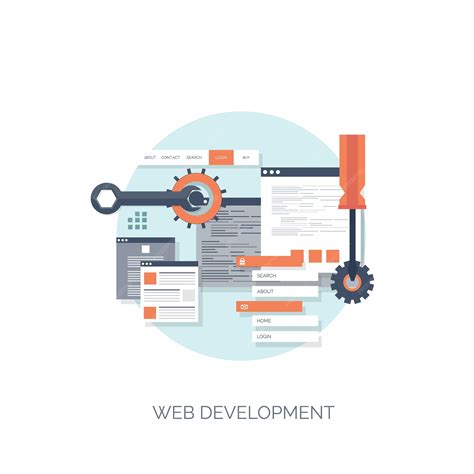 Premium Vector Vector Illustration Flat Computing Background