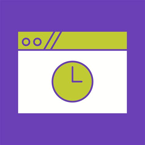 Timeout Glyph Icon 24016352 Vector Art At Vecteezy